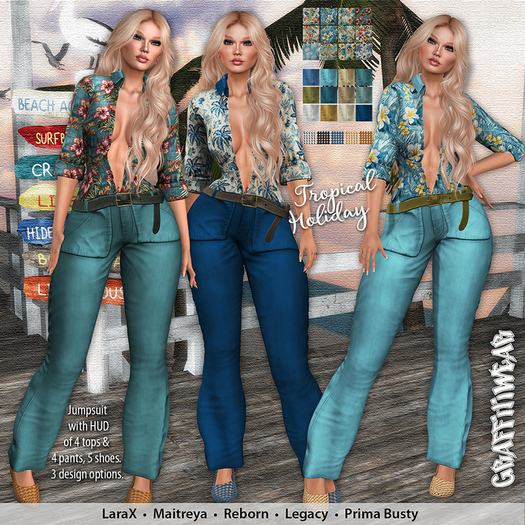 Second Life Marketplace - Graffitiwear Tropical Holiday DEMO